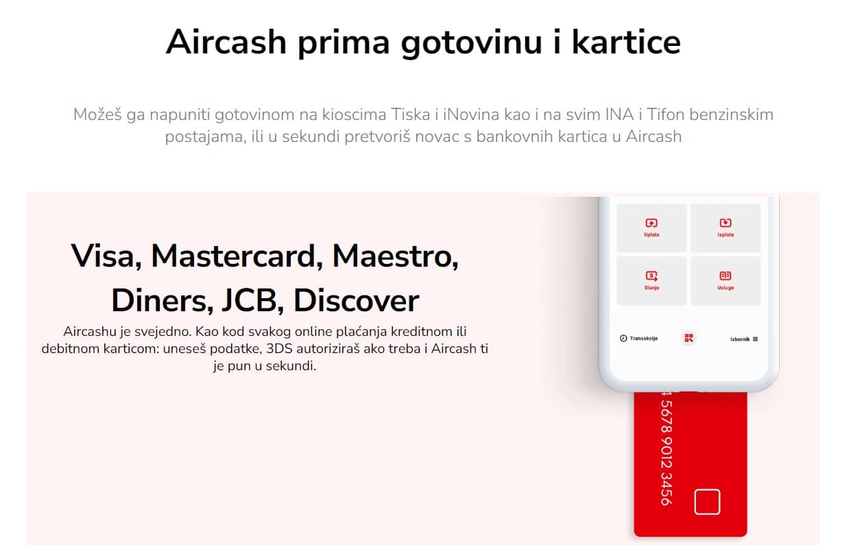 Aircash kartica – kako je koristiti u casinu ili kladionici?